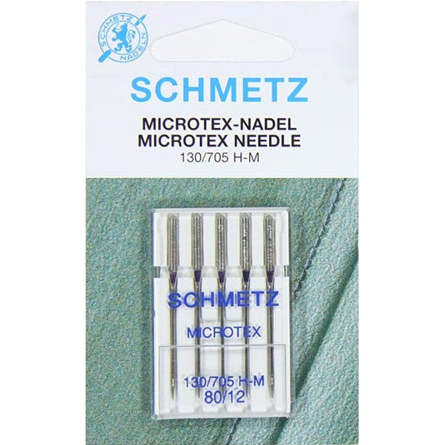 Aiguilles Microtex pour machines à coudre - Schmetz - 5 pcs. par 3,25