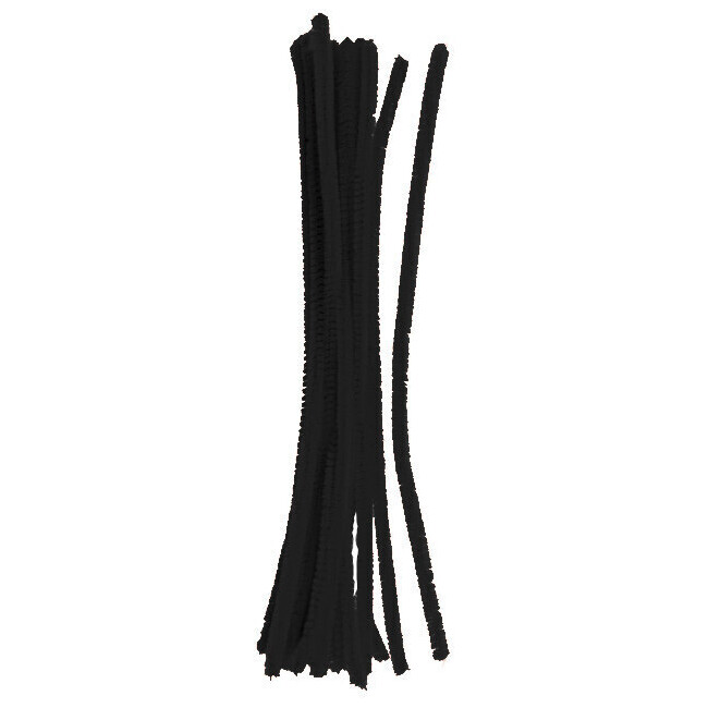 Fil de chenille en 2 couleurs - 1 paquet par 3,25