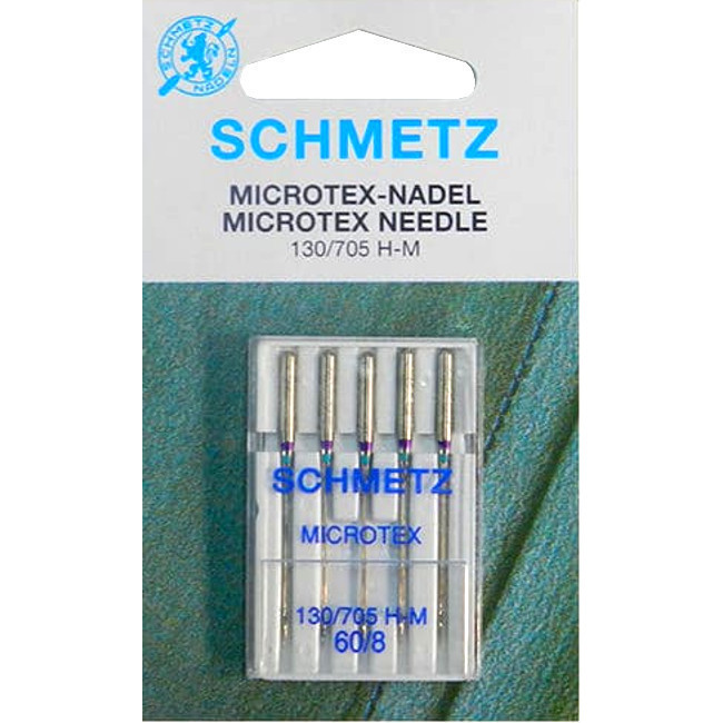 Aiguilles Microtex pour machines à coudre - Schmetz - 5 pcs. par 3,25