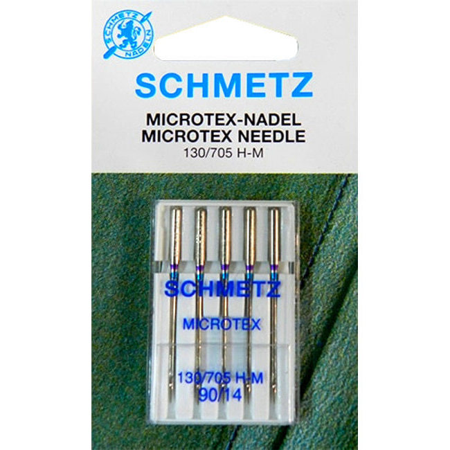 Aiguilles Microtex pour machines à coudre - Schmetz - 5 pcs. par 3,25