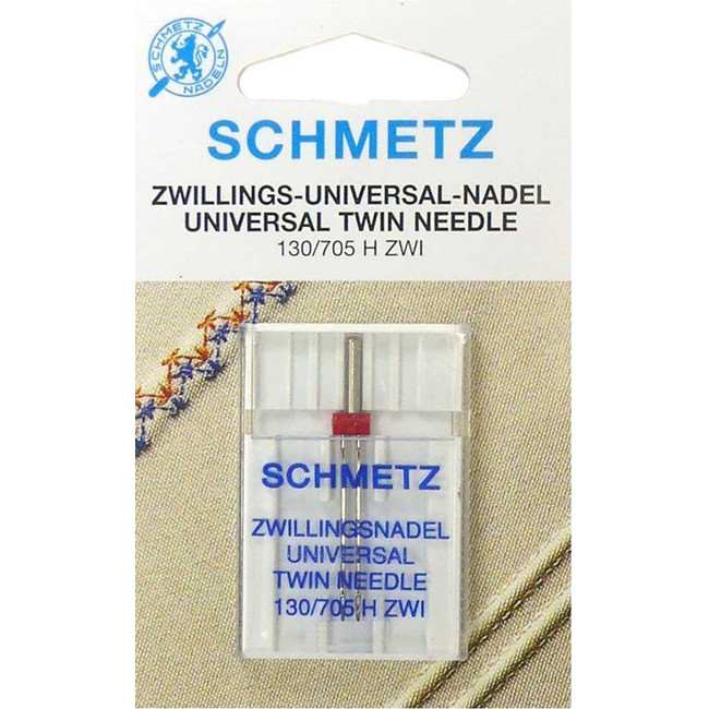 Aiguille universelle double pour machine à coudre - Schmetz par 3,25