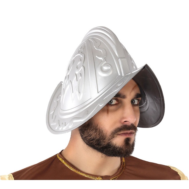 Casque de chevalier médiéval en argent par 11,00